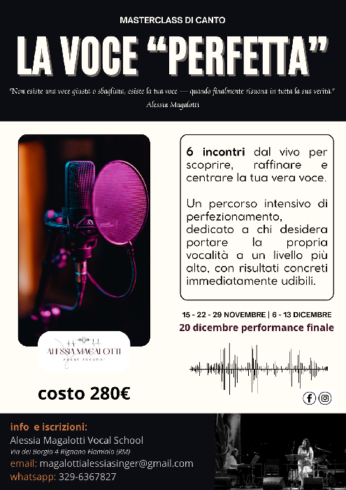 news ed eventi :: Alessia Magalotti - vocal school